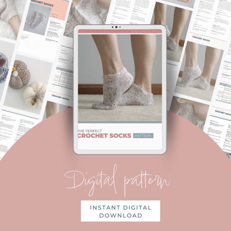 How to Make the Perfect Pair of Crochet Socks + Free Pattern!