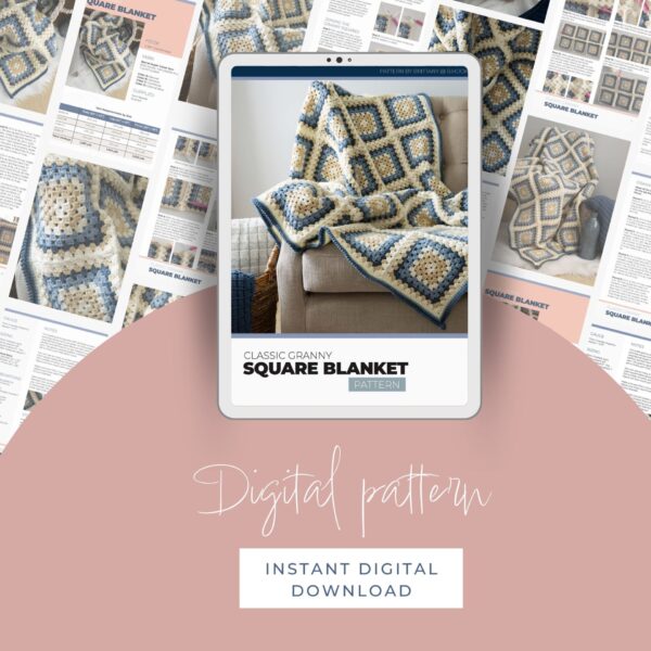 How To Make a Classic Granny Square Blanket (in 3 Sizes!)