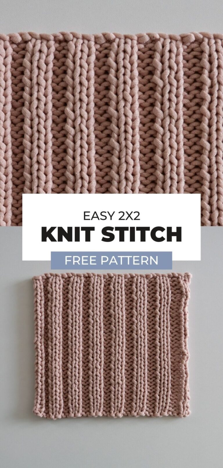How to Knit an Easy Rib Stitch Knitting (Tutorial for Beginners)